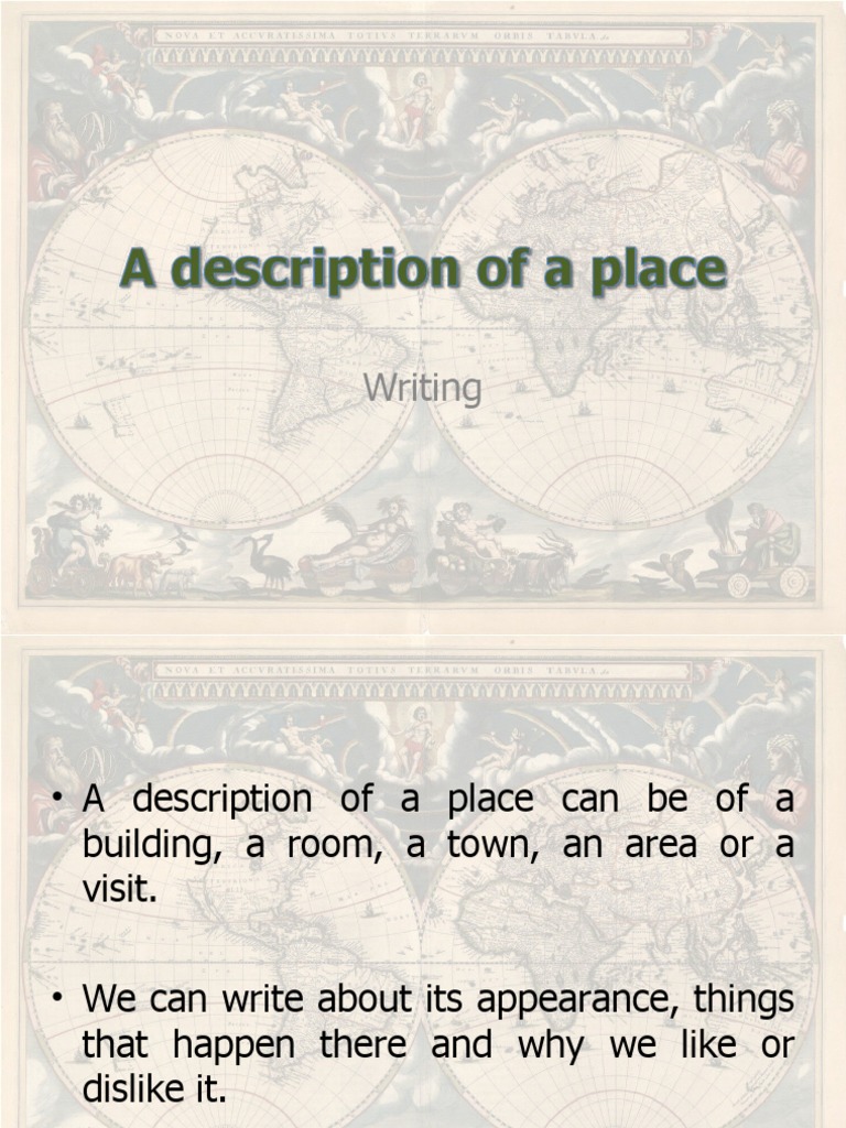Writing Describing Places | PDF | Language Arts & Discipline
