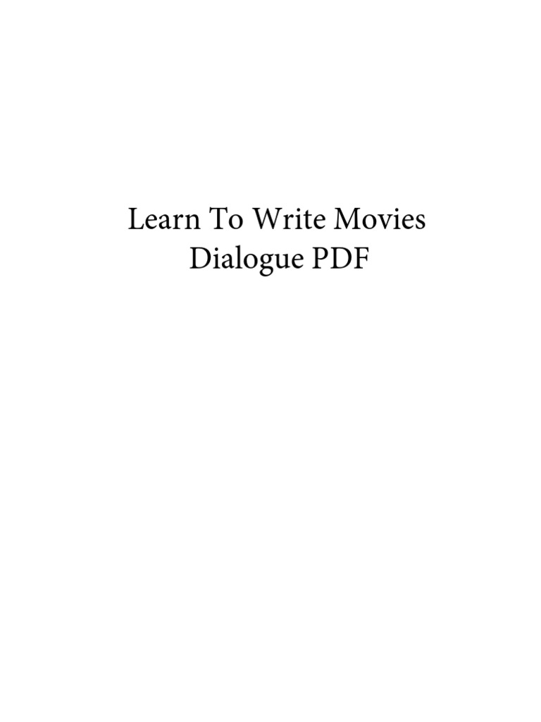 Mastering Film Dialogue Techniques | PDF | Batman