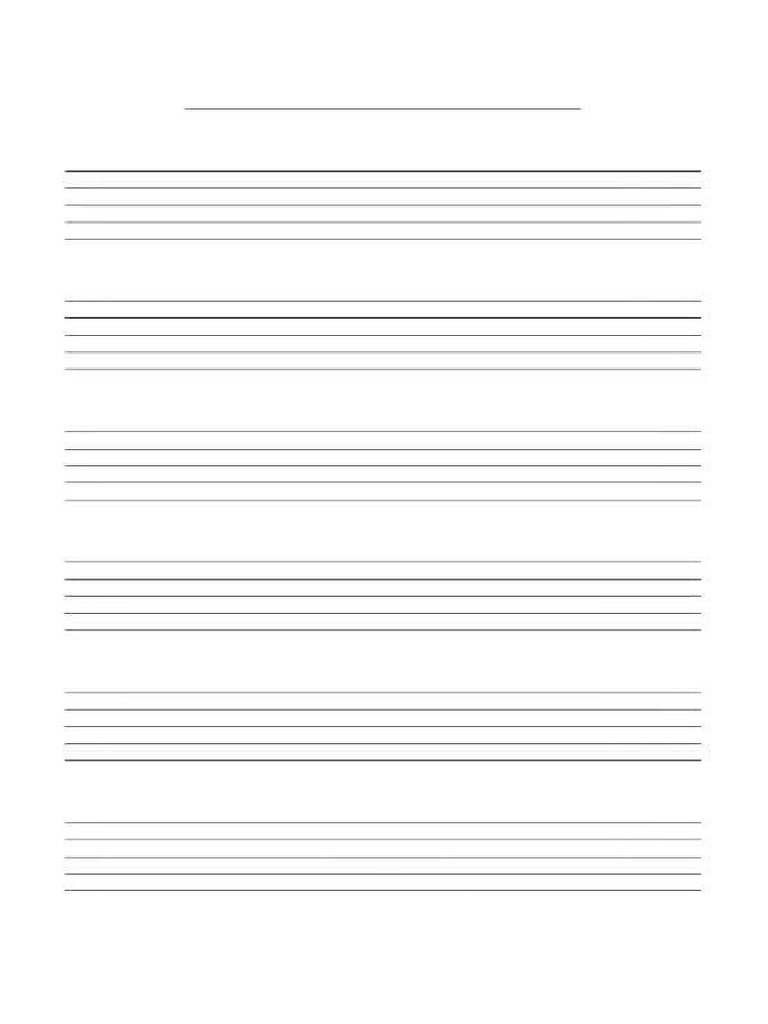 Hoja Pautada Grande | PDF