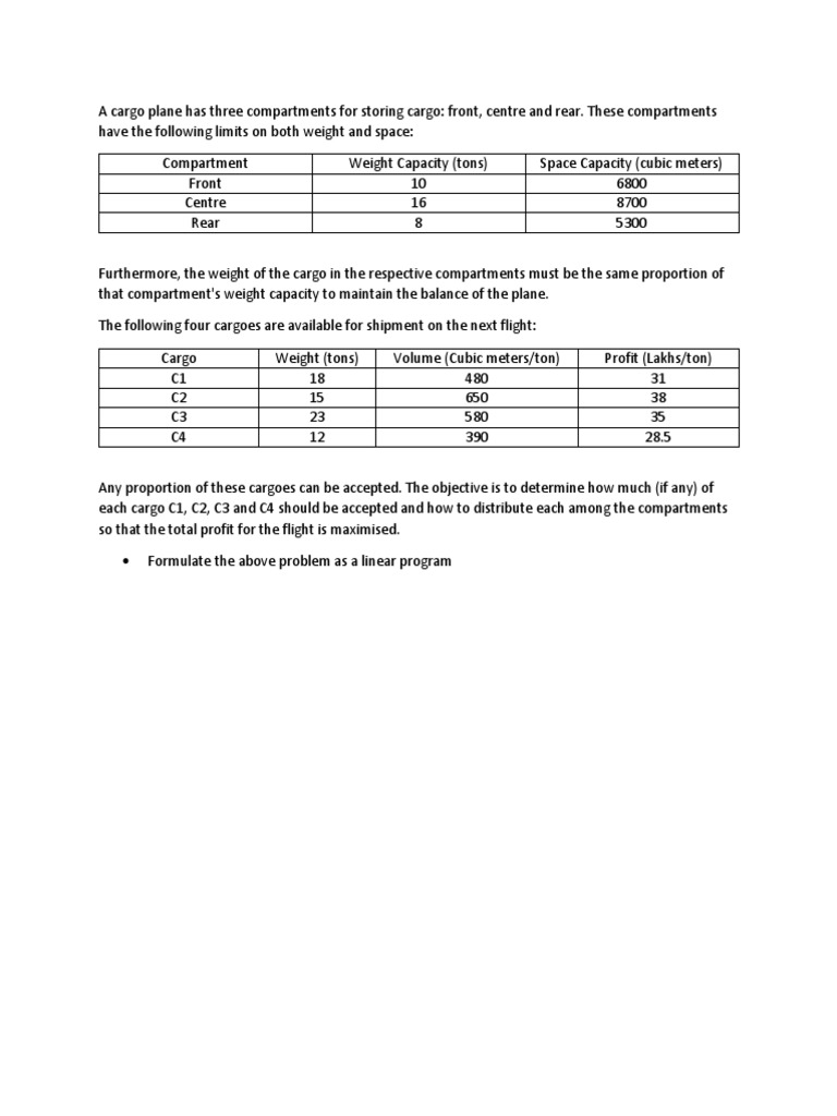 LPP Formulation Sample Question With Solution | PDF | Physical ...