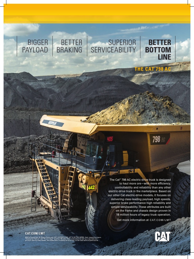 Cat 798 AC delivers class-leading payload and reliability | PDF