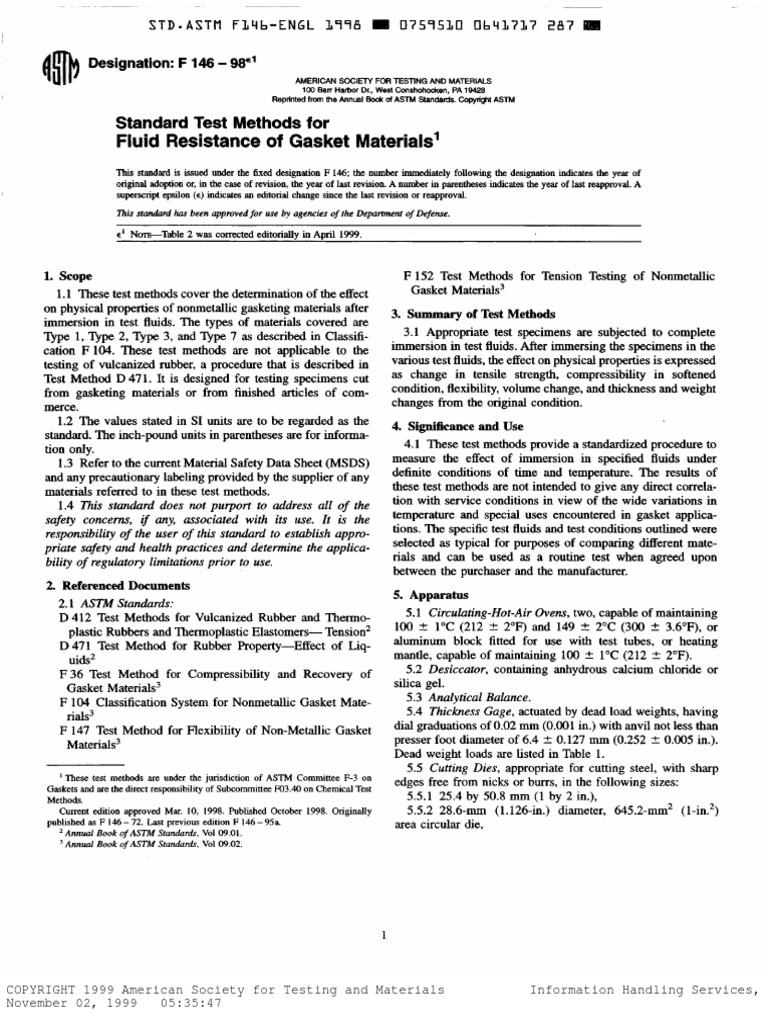 Astm F146 PDF | PDF