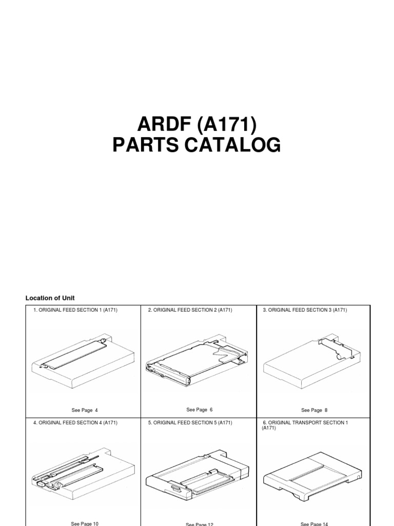 Ricoh A171 ARDF - PC | PDF | Belt (Mechanical) | Screw