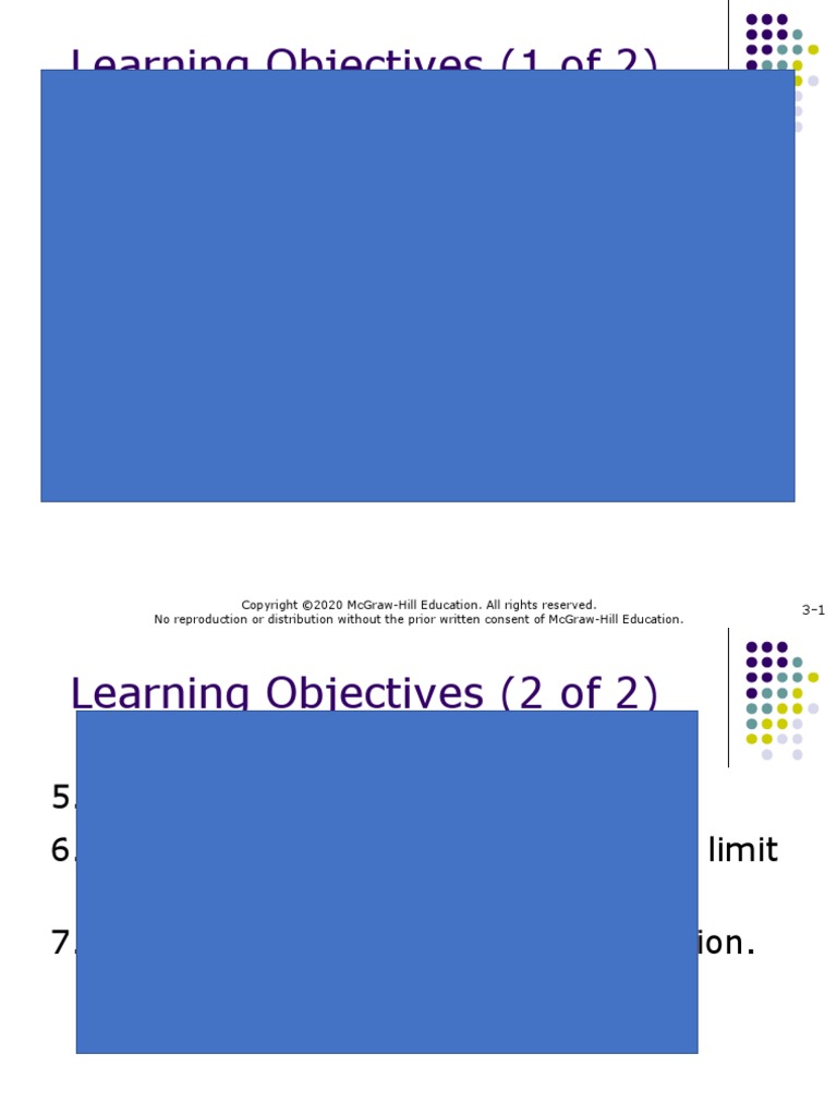 Learning Objectives (1 of 2) | PDF