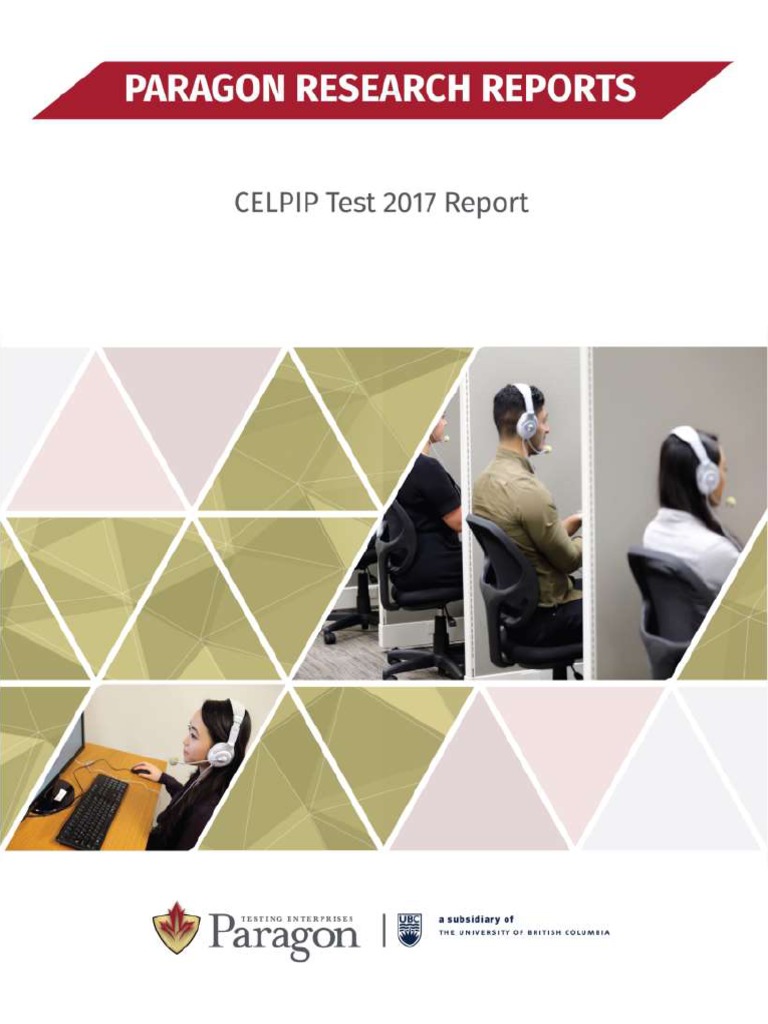 Just Info - Paragon-Research-Reports-CELPIP-Test-2017-Report-1 | PDF ...