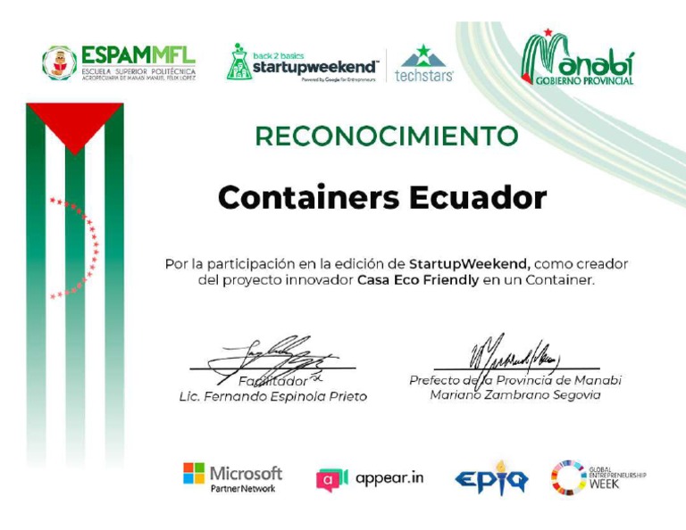 Microsoft Partner Certificate Containers Ecuador | PDF