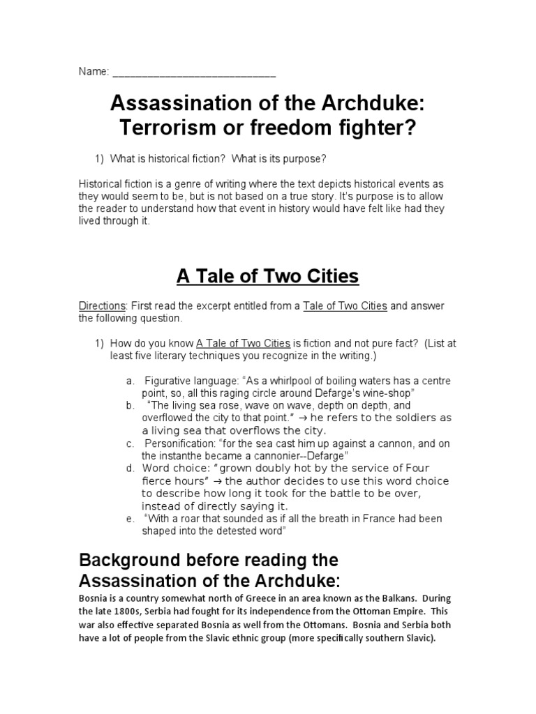 Assassination of Archduke Ferdinand | PDF | Bosnia And Herzegovina ...