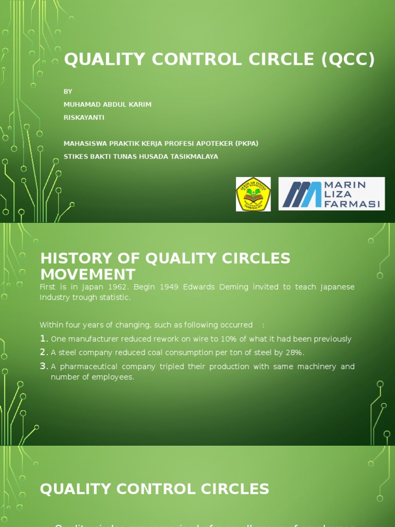 Quality Control Circle (QCC) : BY Muhamad Abdul Karim Riskayanti | PDF ...