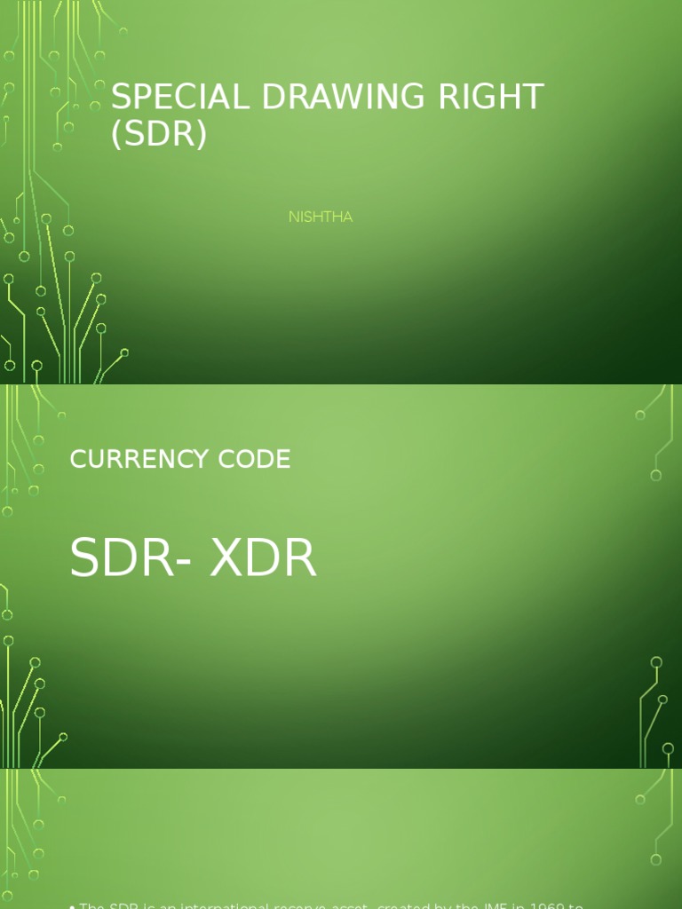 Special Drawing Right (SDR) (Autosaved) | PDF | Special Drawing Rights ...