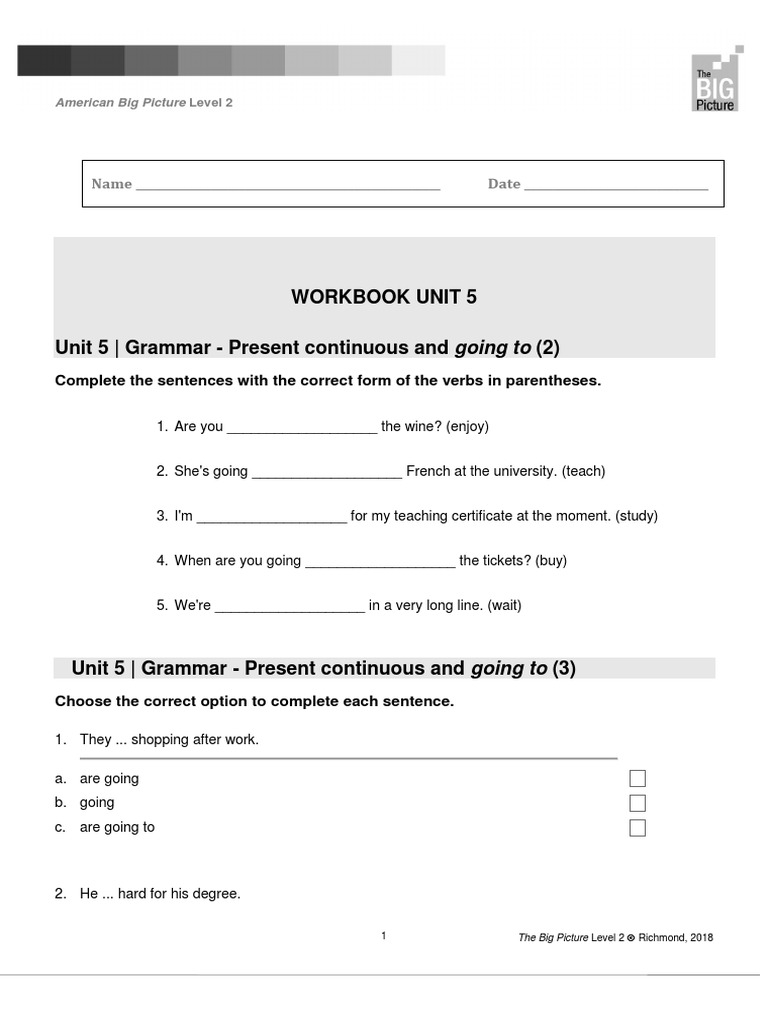Workbook Unit 5 PDF | PDF | Vocabulary | Cognition