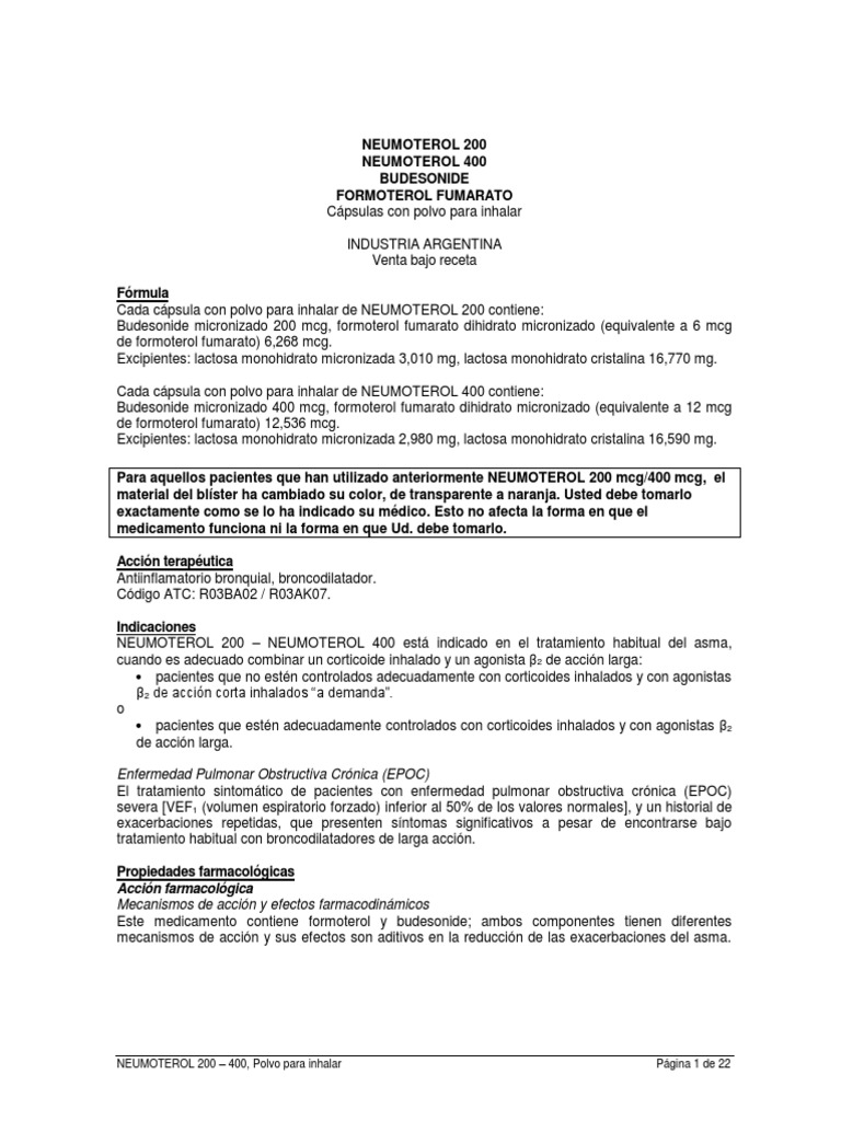 Neumoterol Neumoterol - 20150305 - Disp 1923 PDF | PDF | Asma ...
