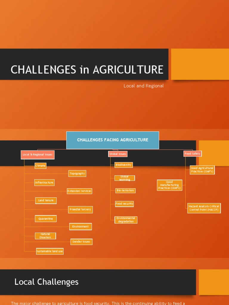 Key Challenges in Agriculture Today | PDF | Environmental Degradation ...