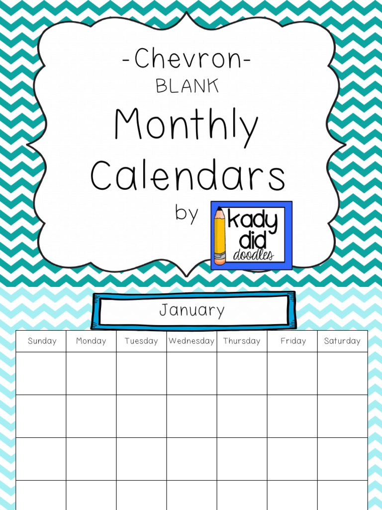 Chevron-: Monthly Calendars | PDF | Sports