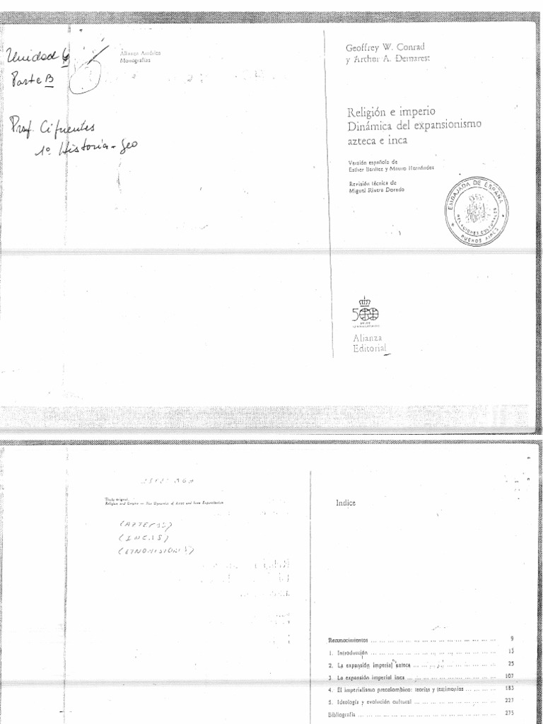 Conrad Demarest. La Expansión Imperial Azteca | PDF