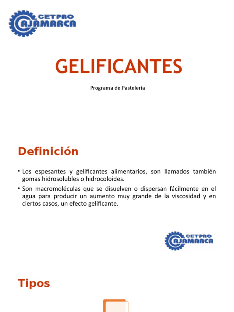 Los principales gelificantes y espesantes utilizados en repostería ...