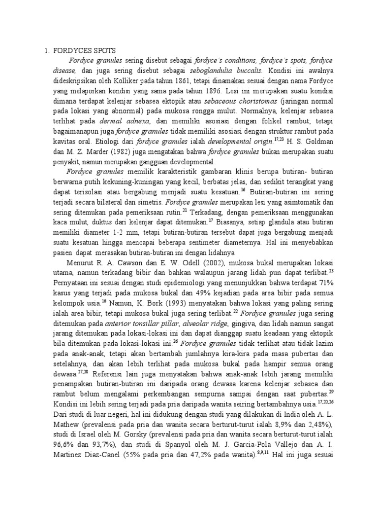 Granula Fordyce dan Lidah Geografis | PDF
