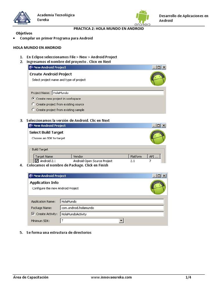 Practica2 HolaMundo | PDF | Java (lenguaje de programación) | Android (sistema operativo)
