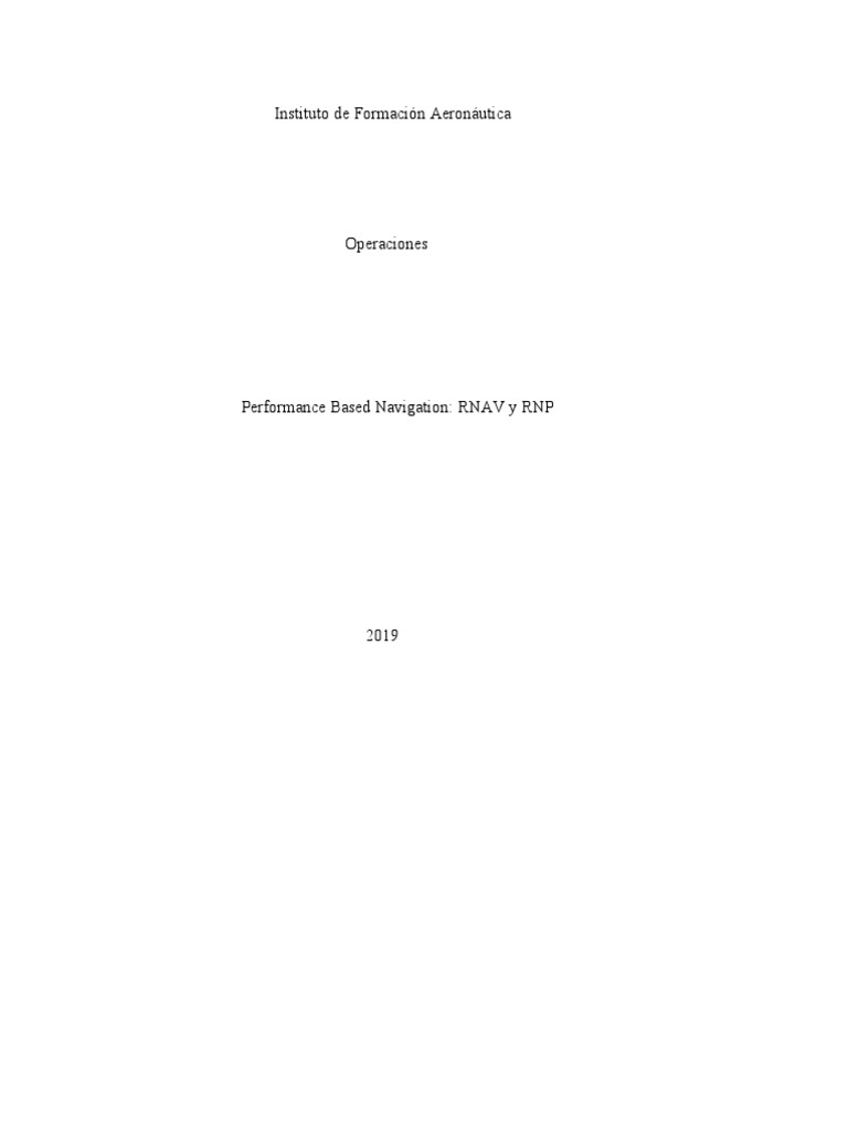 PBN RNAV y RNP.... | PDF | Aviación | Aeroespacial
