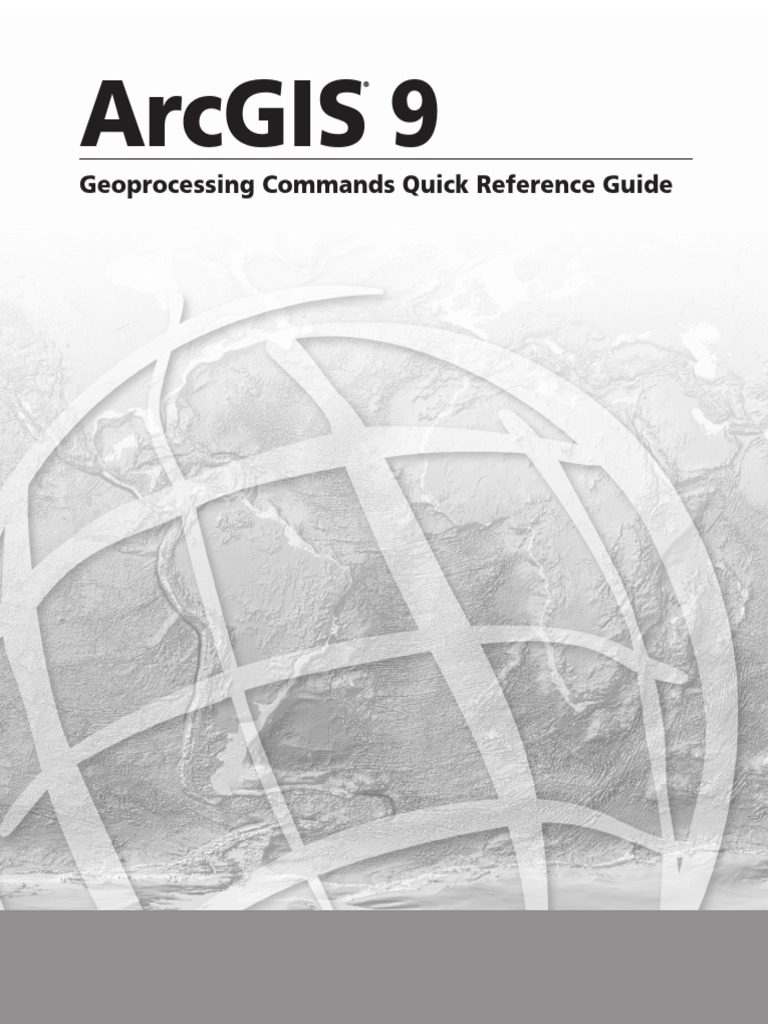Geoprocessing Quick Guide PDF | PDF | Arc Gis | Esri