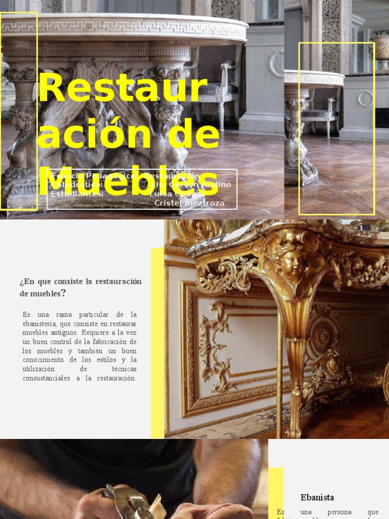 Restauración de Muebles Antiguos | PDF | Madera | Medios de arte