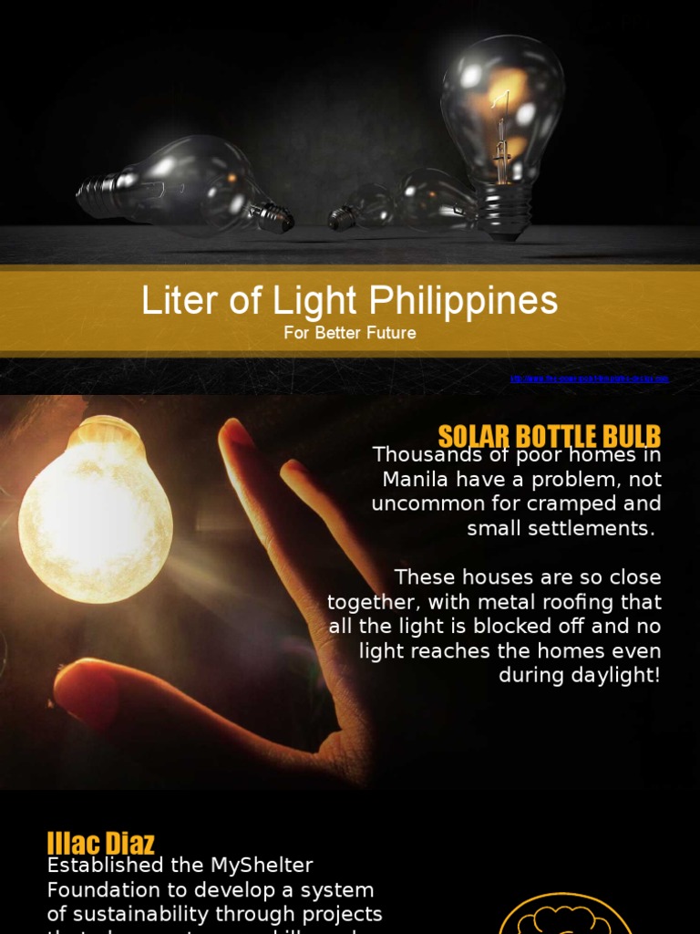 Liter of Light Philippines: For Better Future | PDF | Sustainable ...