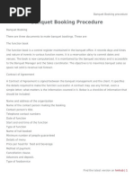 Banquet Function Prospectus Format | PDF