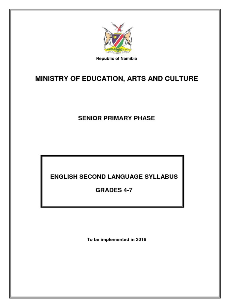 SP Syllabuses SL-EN Sep2015 | PDF | Second Language | Curriculum