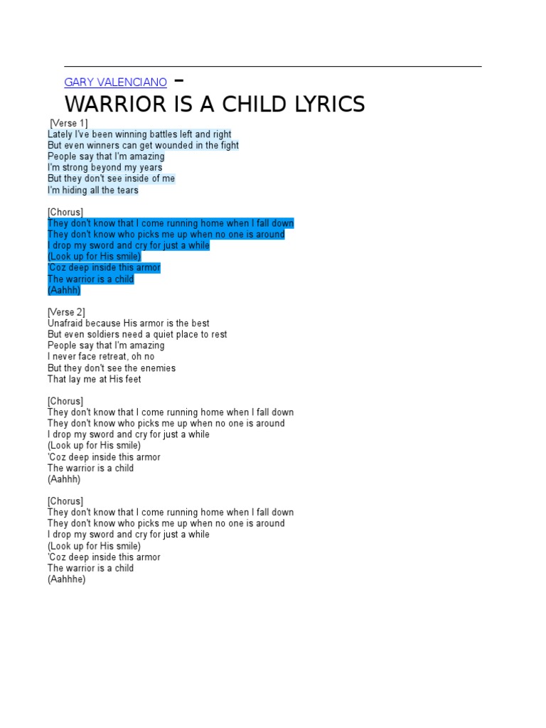 Fathers Love Lyrics Gary Valenciano