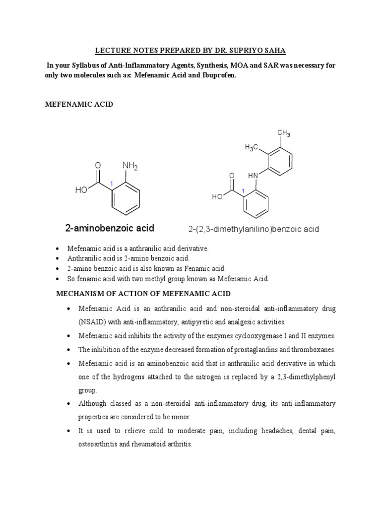 Analysis of the Synthesis, Mechanism of Action, and Structure-Activity ...