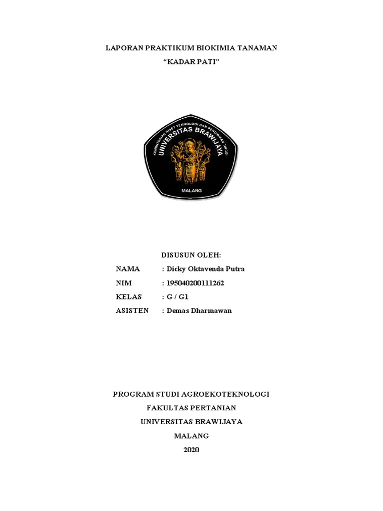 LAPORAN Kadar Pati | PDF