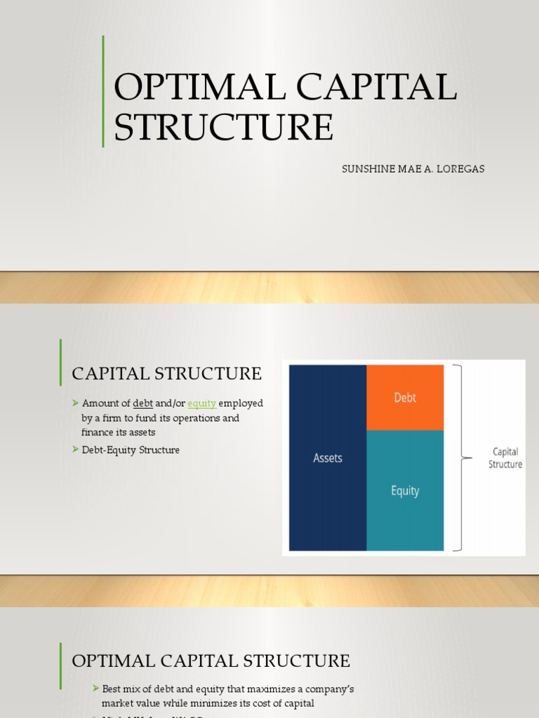 Optimal Capital Structure | PDF