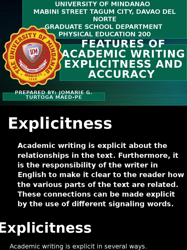 Academic Writing: Explicitness & Accuracy | PDF | Feudalism | Capitalism