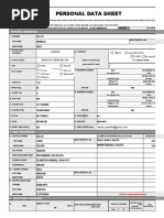 Sample Filled-Out PDS | PDF | Nursing