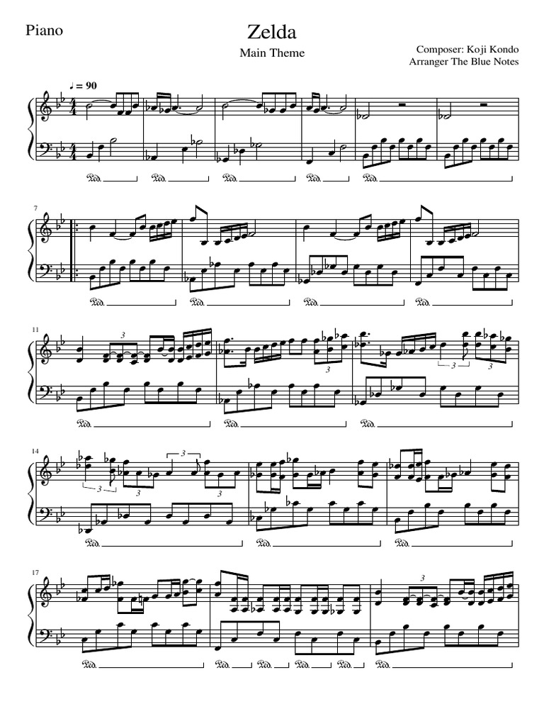 Zelda Main Theme Piano Tutorial | PDF | Video Game Publishers | Nintendo