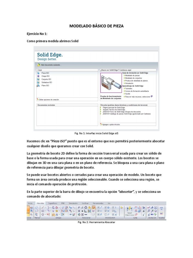 Tutorial Solid Edge st5 Clase 5 | PDF | Dibujo | Ventana (informática)