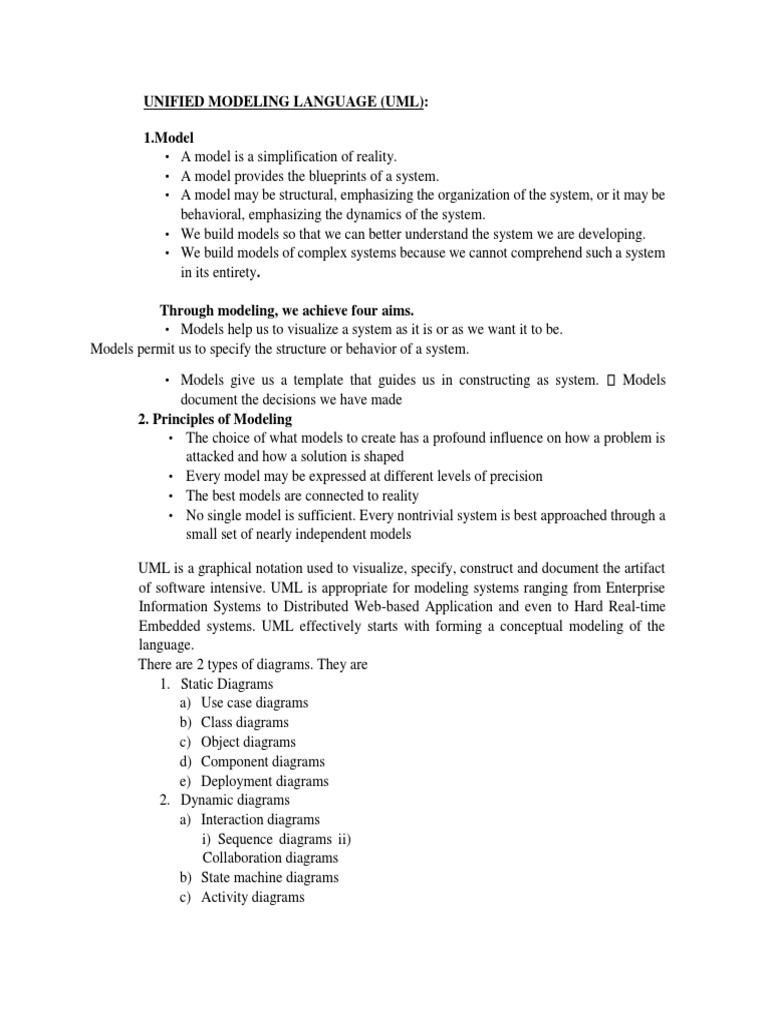 Unified Modeling Language | PDF | Use Case | Unified Modeling Language