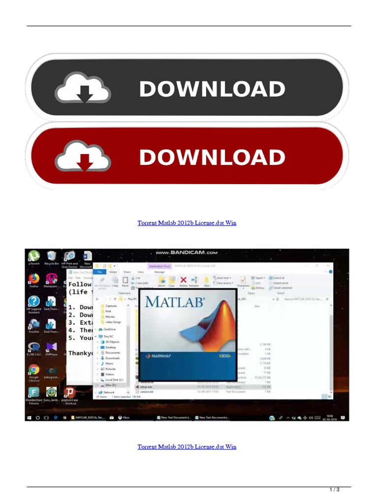 Torrent Matlab 2012b Licensedat Win PDF | PDF | Matlab | Microsoft Windows
