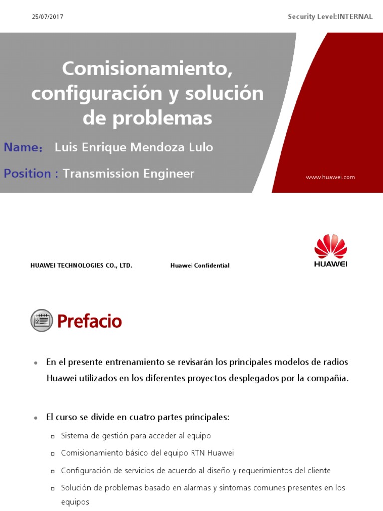 RTN Commissioning&Configuration&Troubleshooting (ARMT2016) | PDF | Windows 7 | Red de computadoras