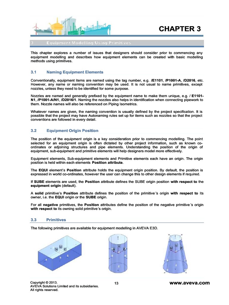 3 Equipment Modelling Using Primitives | PDF