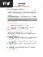 Class 10 Polynomial Identities Guide | PDF