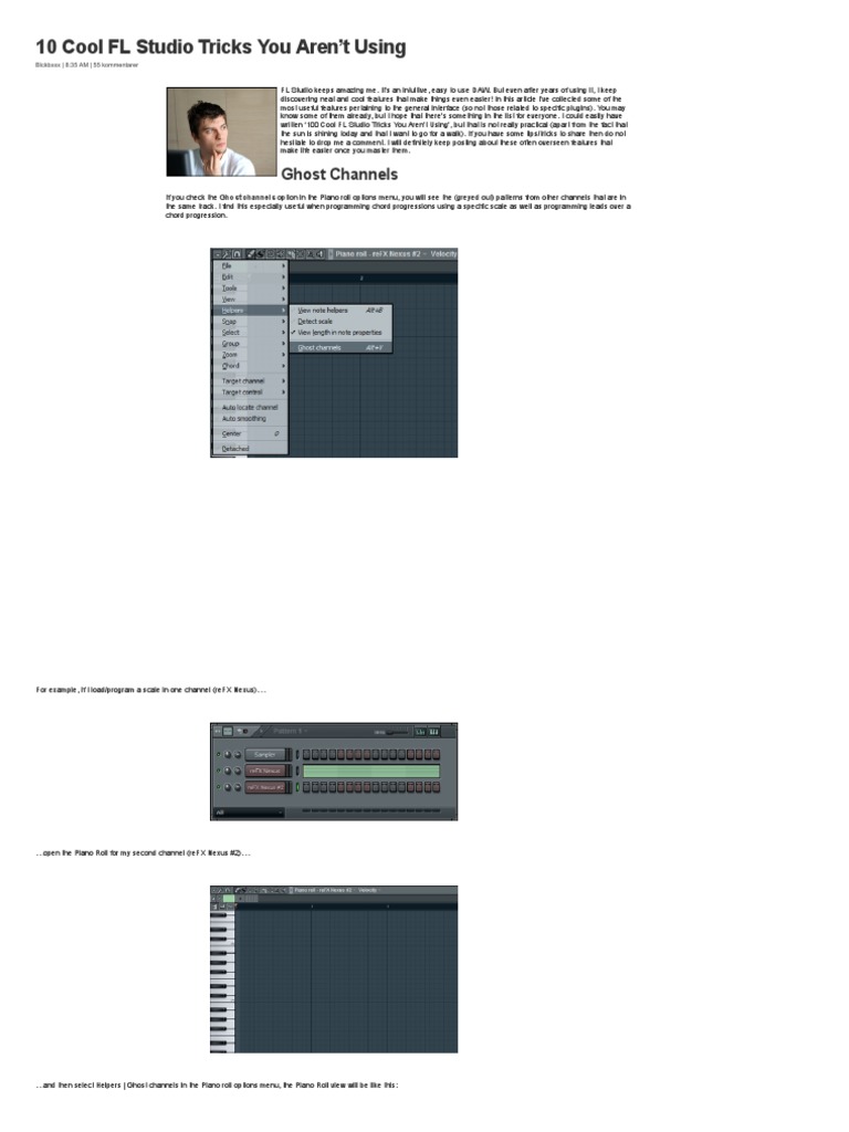10 Cool FL Studio Tricks You Aren't Using | Download Free PDF | Software | Computing And ...