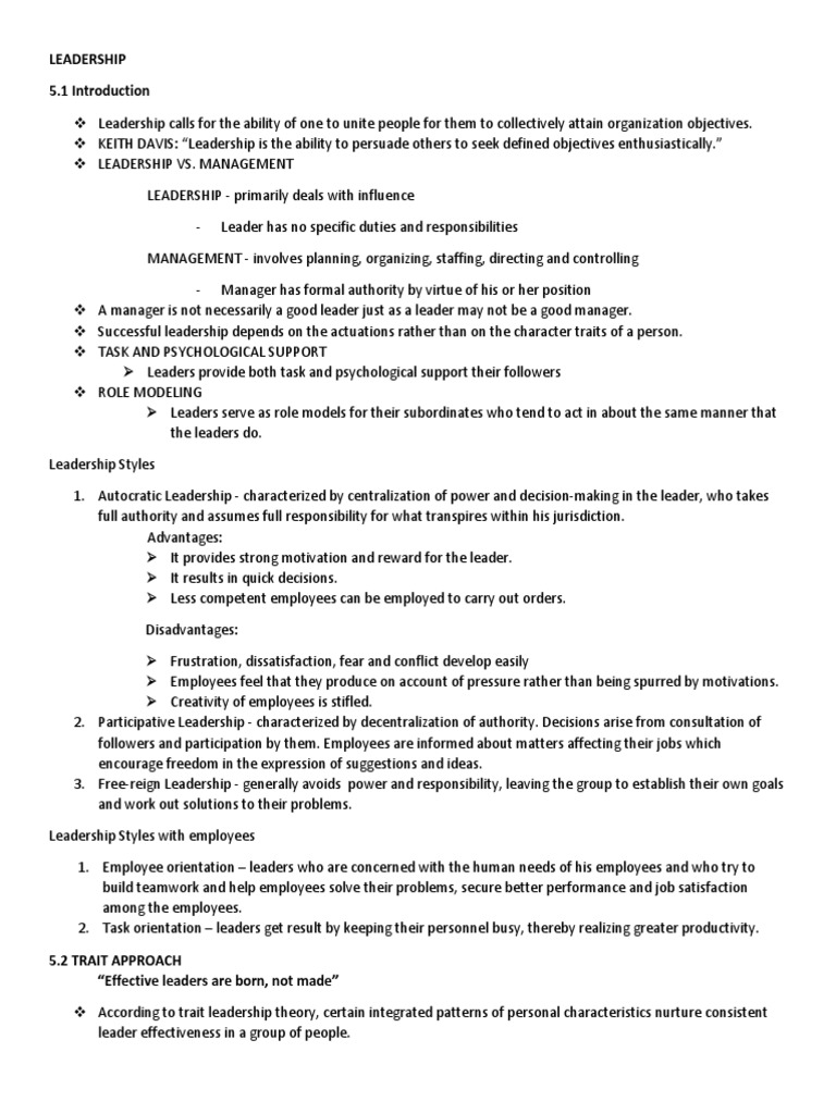 Leadership Hbo Handout PDF | PDF | Leadership | Motivation