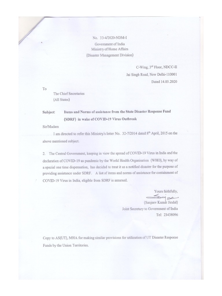 Notified Disaster Notification | PDF