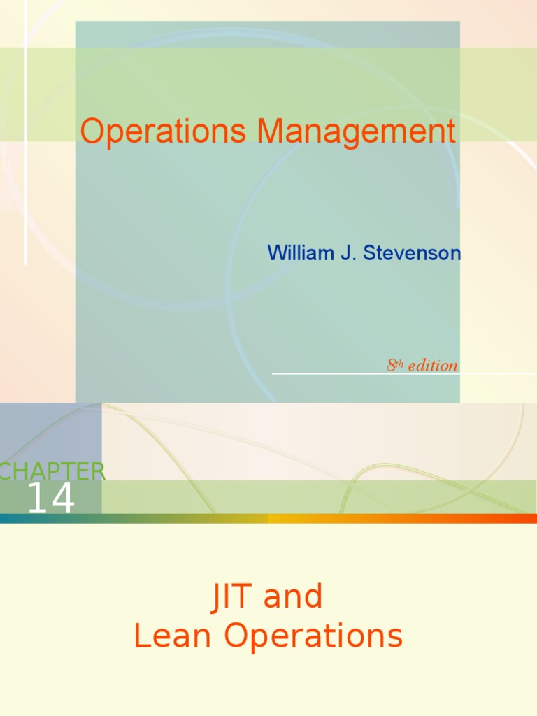 Chap014 - JIT and Lean Operations | PDF | Lean Manufacturing | Inventory