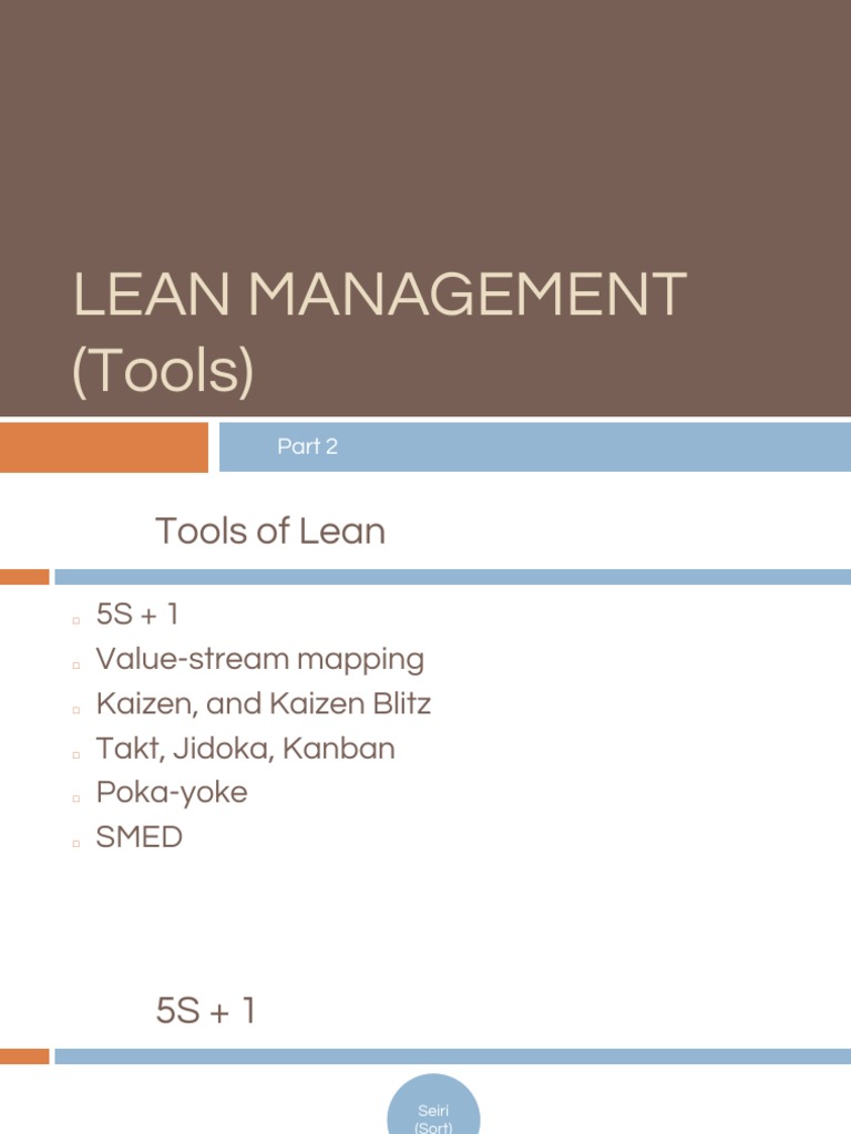 Lean Management (Tools) | PDF | Business Process Management ...