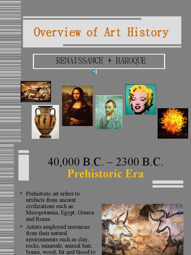 LECTURE 1 - Intro, Renaissance & Baroque | PDF | Impressionism | Sculpture