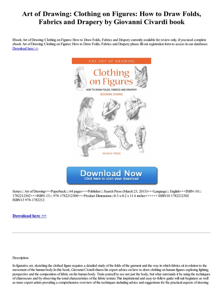 Art of Drawing Clothing On Figures How To Draw Folds Fabrics and ...