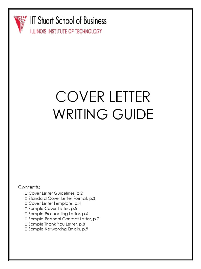 Cover Letter: Writing Guide | PDF | Résumé | Paragraph