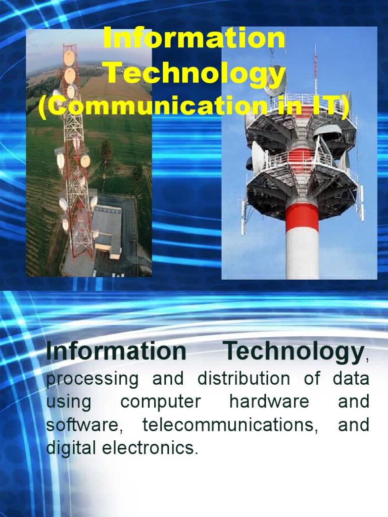 Overview of Information Technology Systems | PDF | Telecommunication ...