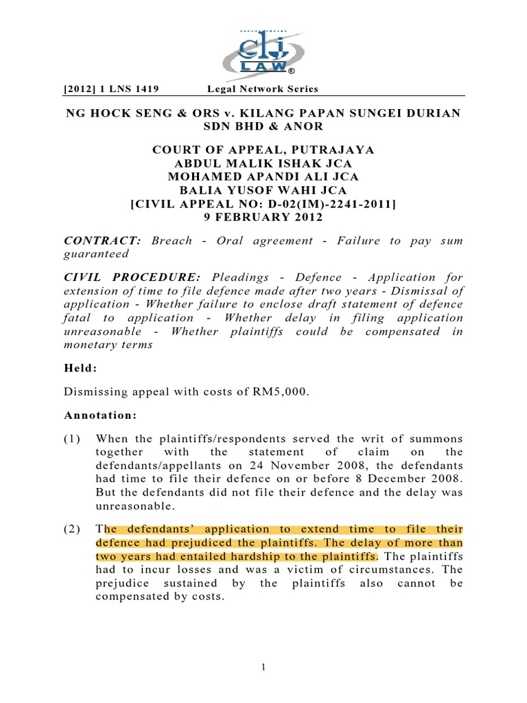 Case Law | PDF | Prejudice (Legal Term) | Injunction
